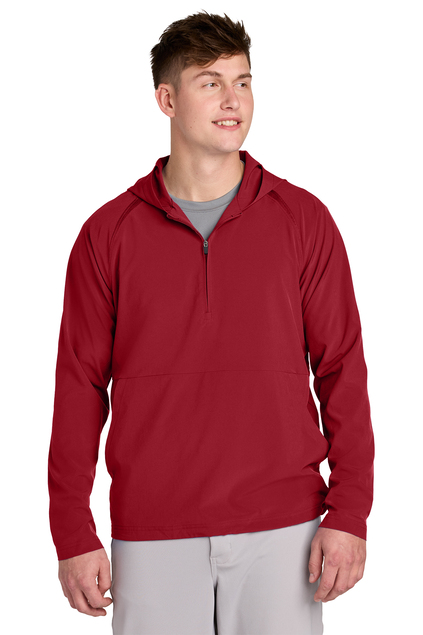 Repeat 1/2-Zip Cage Hooded Jacket JST488 - BQ Sports